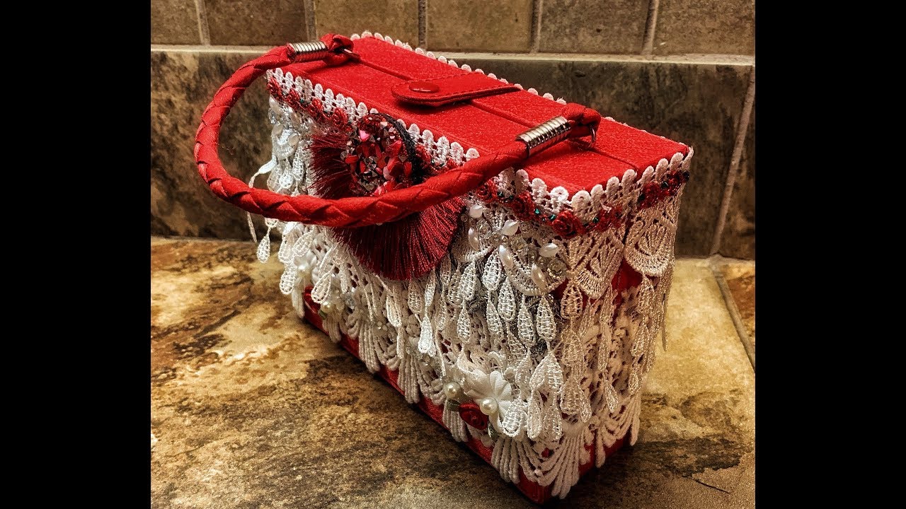 Altered Red Purse DIY - Tutorial - YouTube
