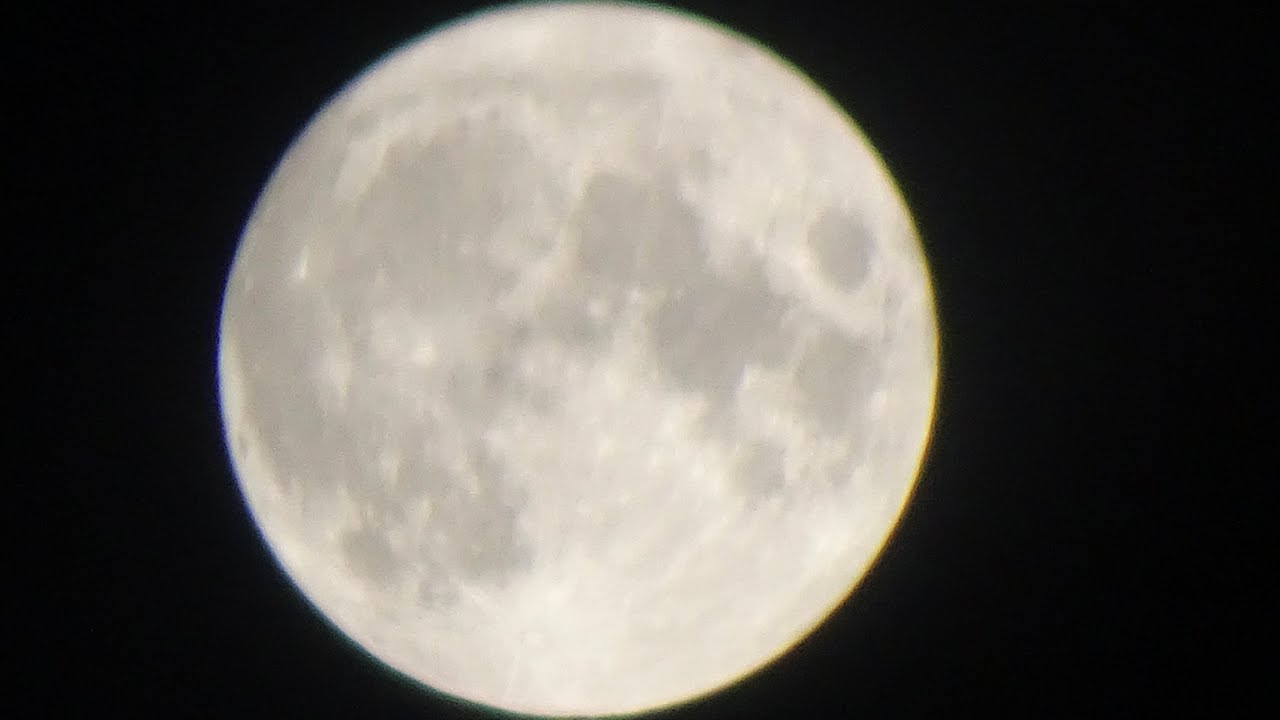 Zoom of Beautiful Full Moon and the Star || The real view of full moon ...