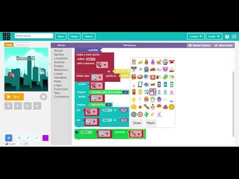 Plane Game (Sprite Lab) - YouTube