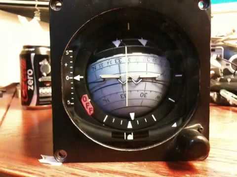 Swesim AJS37 Viggen FLI (Attitude Indicator) Test - YouTube