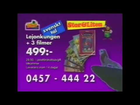 Stor & Liten Disney Reklam VHS