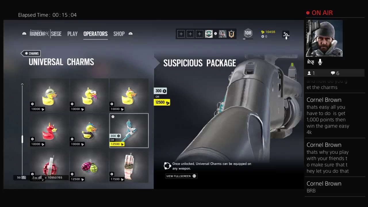 Rainbow 6 siege livestream trying to get unicorn charm - YouTube