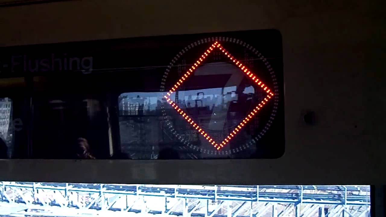 NYC Subway: Diamond To Circle On R62A Roll Sign - YouTube