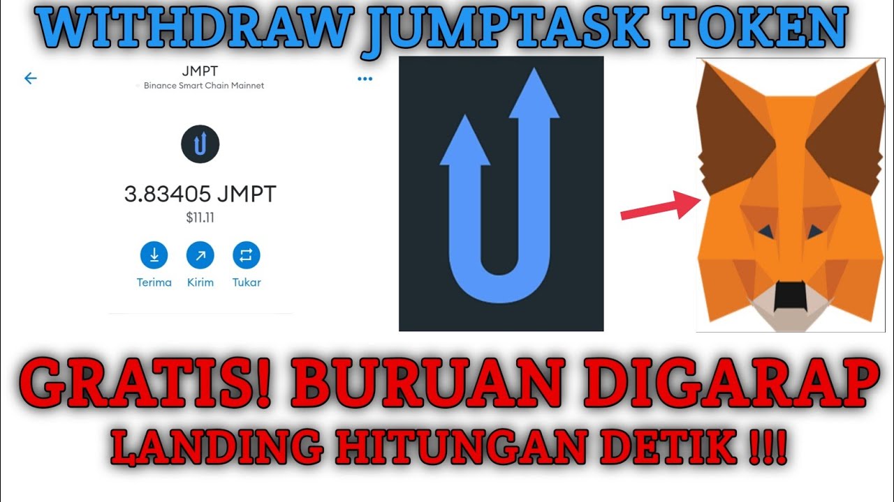 Cara Withdraw Jumptask Token Ke Metamask | Landing Hitungan Detik ...