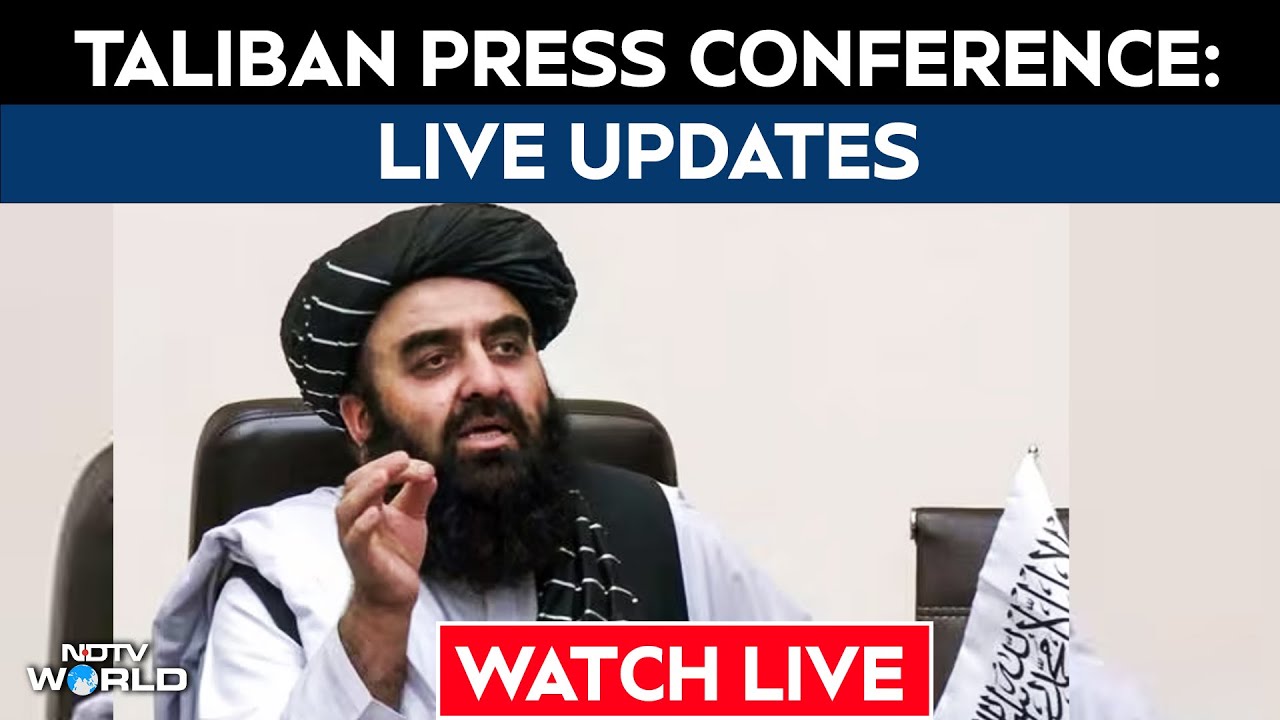 Taliban Press Conference | Afghanistan Foreign Minister Speaks On ...