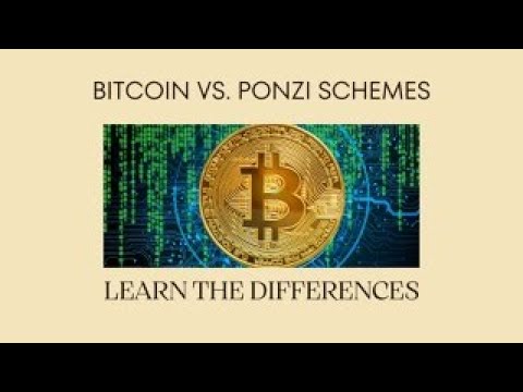 Bitcoin Vs. PONZI Schemes - YouTube