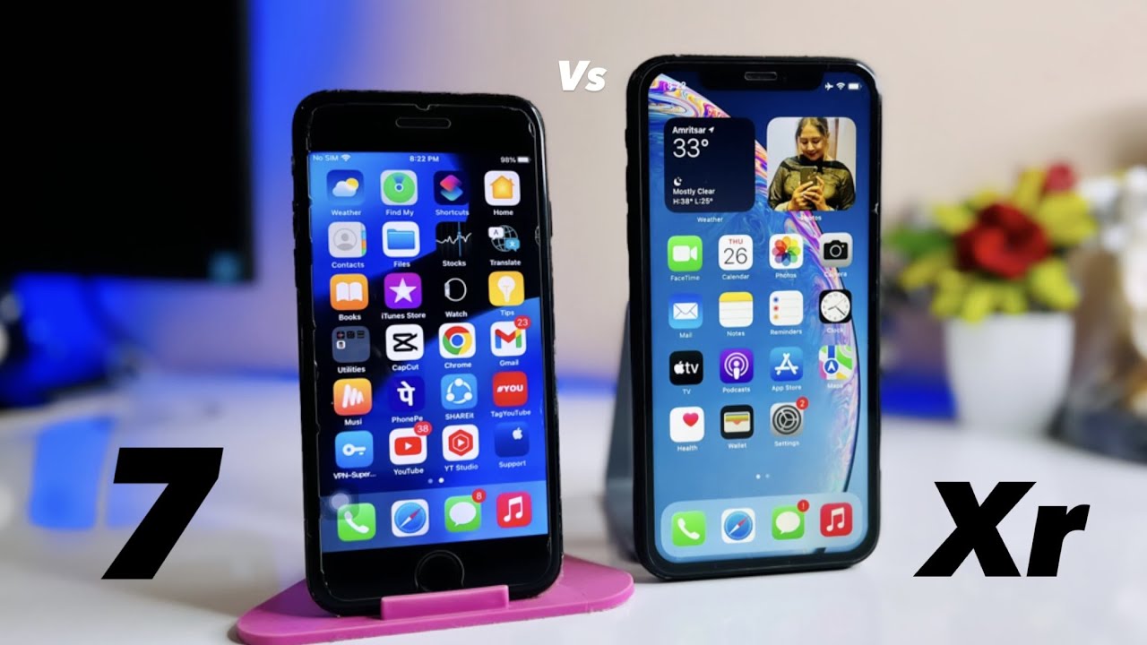 iPhone 7 vs iPhone Xr - Comparison 🔥 - YouTube