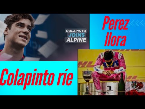 Colapinto ríe, Pérez llora - YouTube