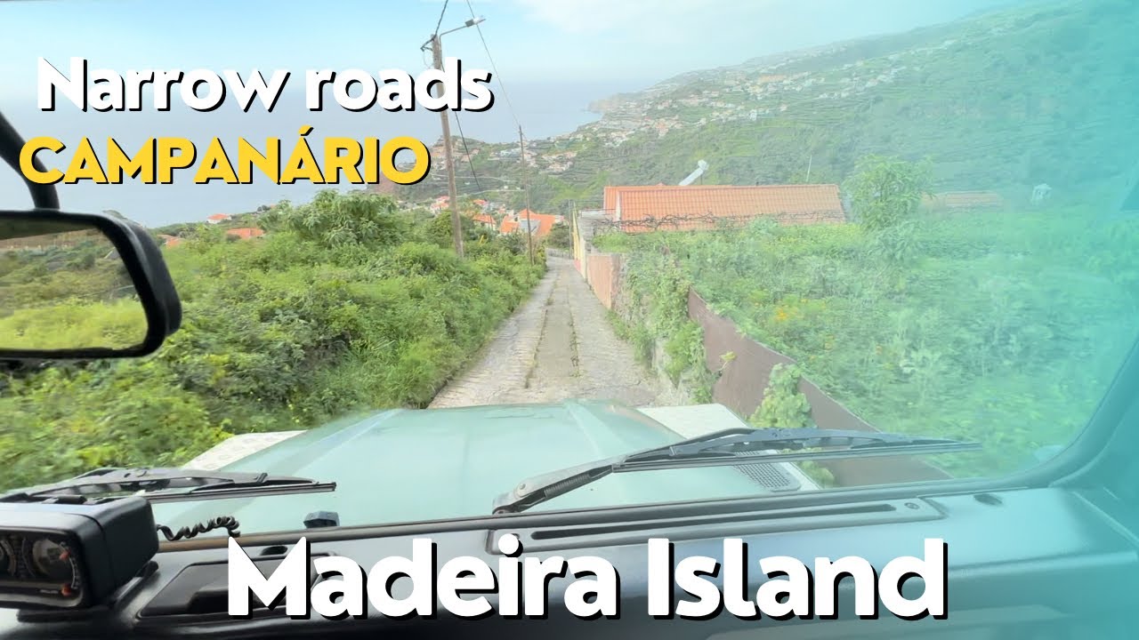 Land Rover Defender Conquers Steep Narrow Roads in Campanário | Madeira ...