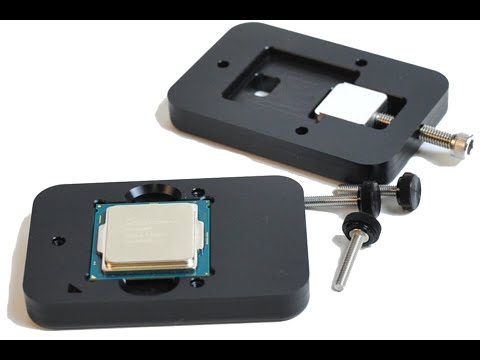 How to properly de-lid, apply liquid metal, and re-lid your CPU. - YouTube