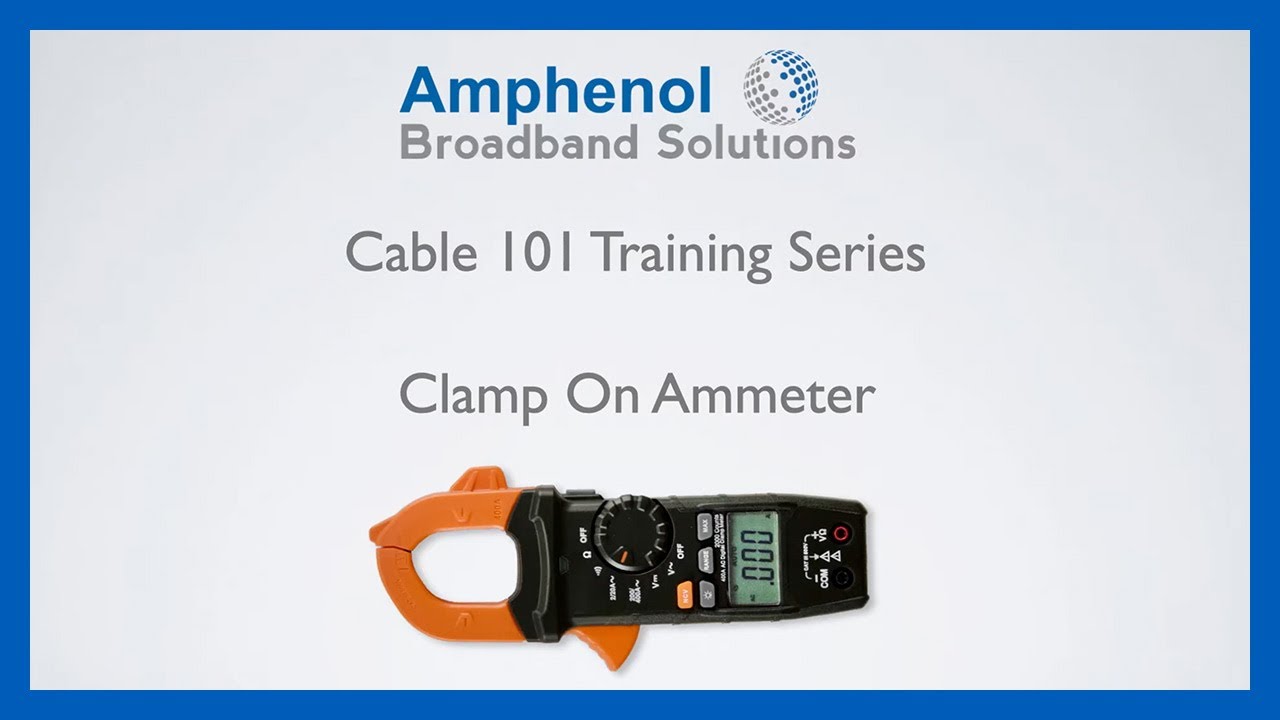 Cable 101: Clamp On Ammeter - YouTube