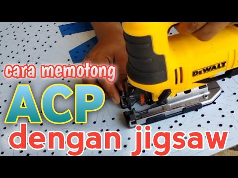 cara memotong acp dengan jigsaw - YouTube