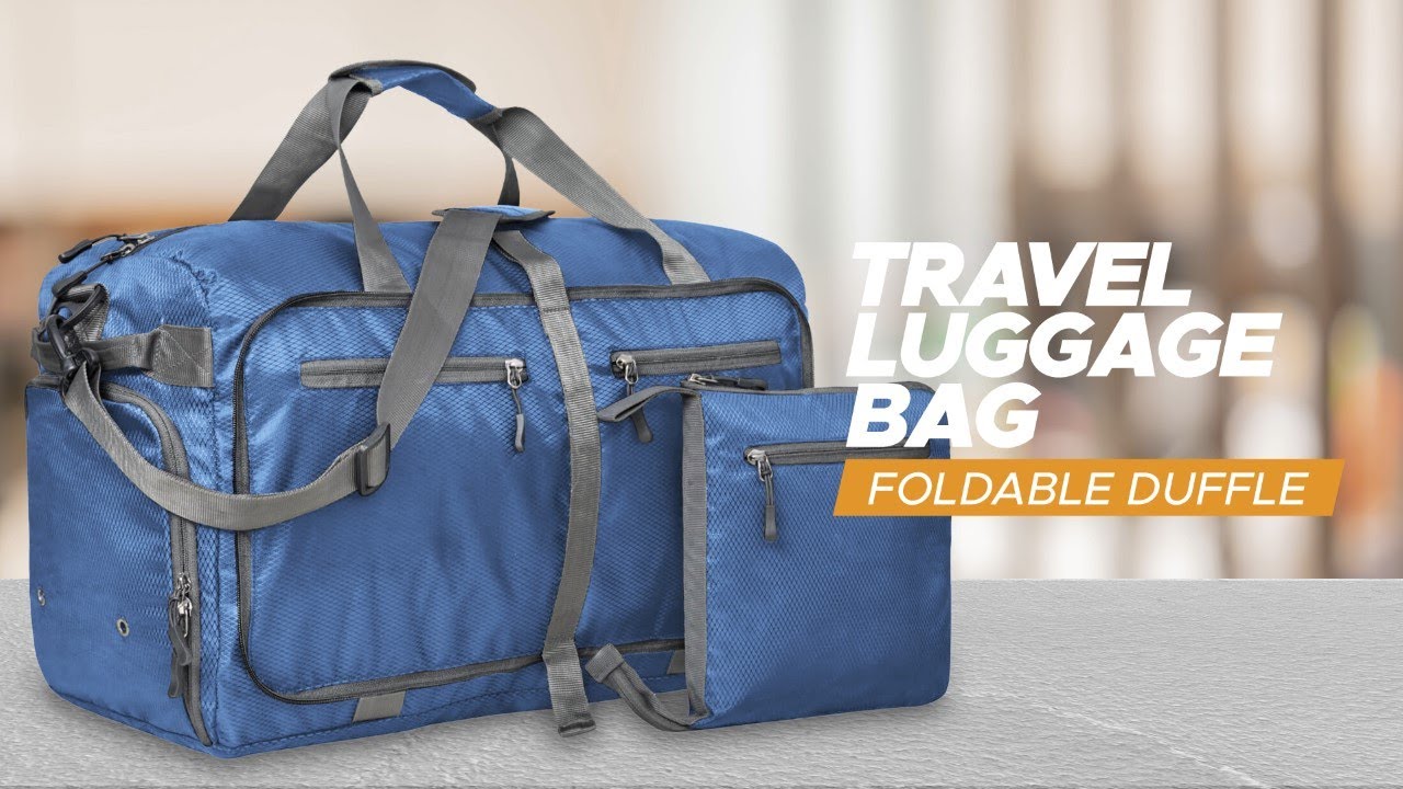 FATMUG Foldable Duffel Luggage Bag For Travel, Packing and Storage ...