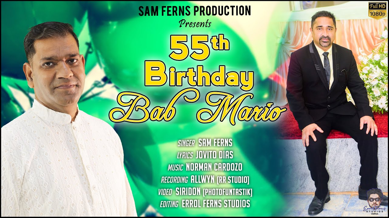 55th Birthday Bab Mario | Singer: Sam Ferns - YouTube