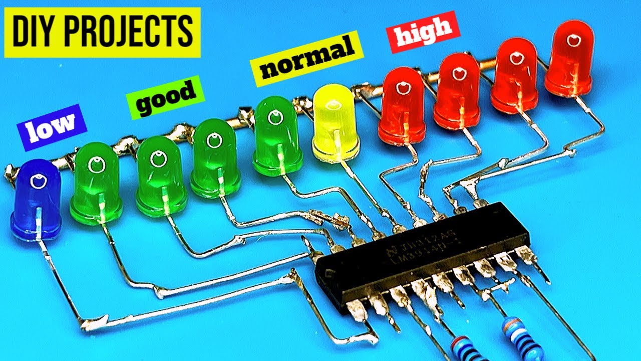 diy projects, how to make vu meter - YouTube