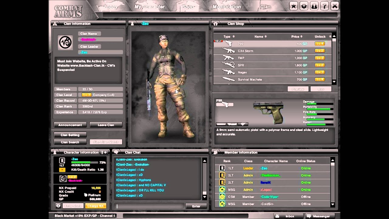 Combat Arms: Clan Name Change Review [Mystic-] - YouTube