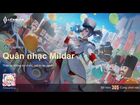 Trải nghiệm skin Capheny Quân Nhạc Mildar mới ra mắt - YouTube