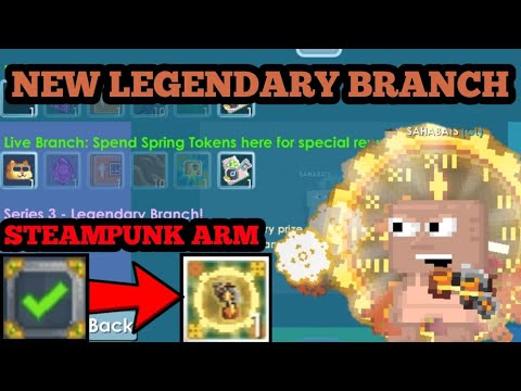 BUYING NEW LEGENDARY BRANCH [STEAMPUNK ARM] 2021--GROWTOPIA - YouTube