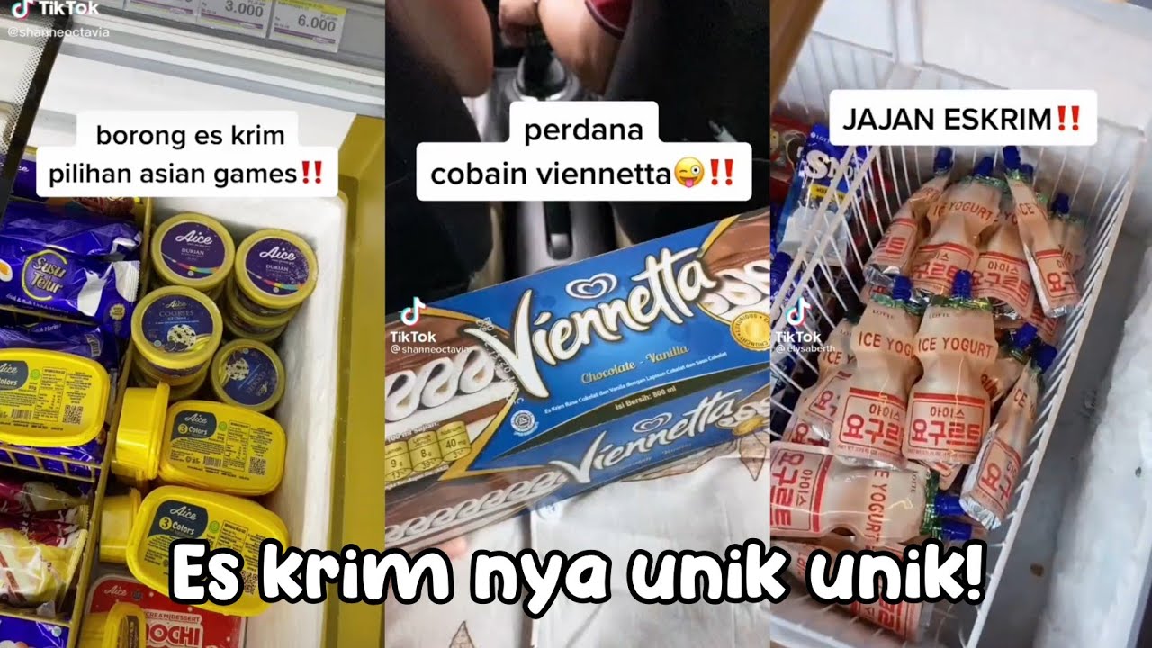 TIK TOK KOMPILASI BORONG ES KRIM VIRAL || ES KRIM NYA UNIK UNIK! - YouTube