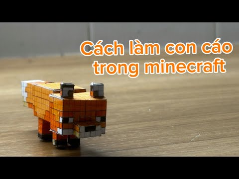 Hướng dẫn làm con cáo trong minecraft bằng giấy🦊 - YouTube