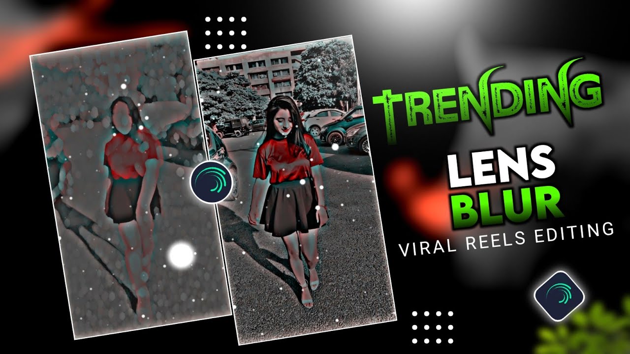 Lens Blur & Black Effect Video Editing In Alight Motion | Black effect ...