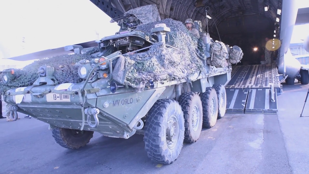 2d Cavalry Regiment Arrives in Tbilisi for exercise Noble Partner - YouTube
