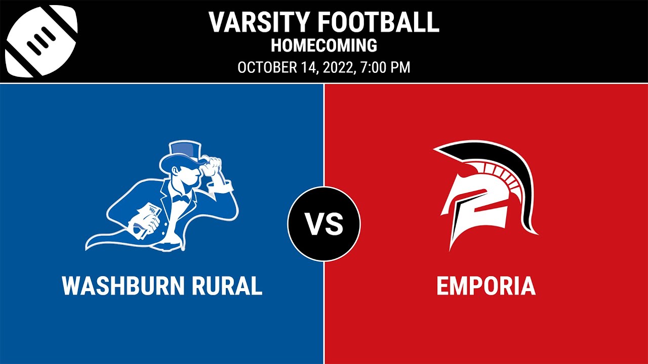 WRHS Football vs. Emporia: Varsity Homecoming 10/14/22 - YouTube