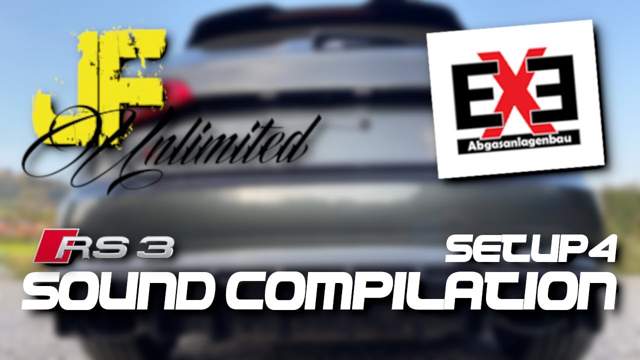 Audi RS3 8V 2016 - Exhaust Setup4 - sound Compilation - YouTube