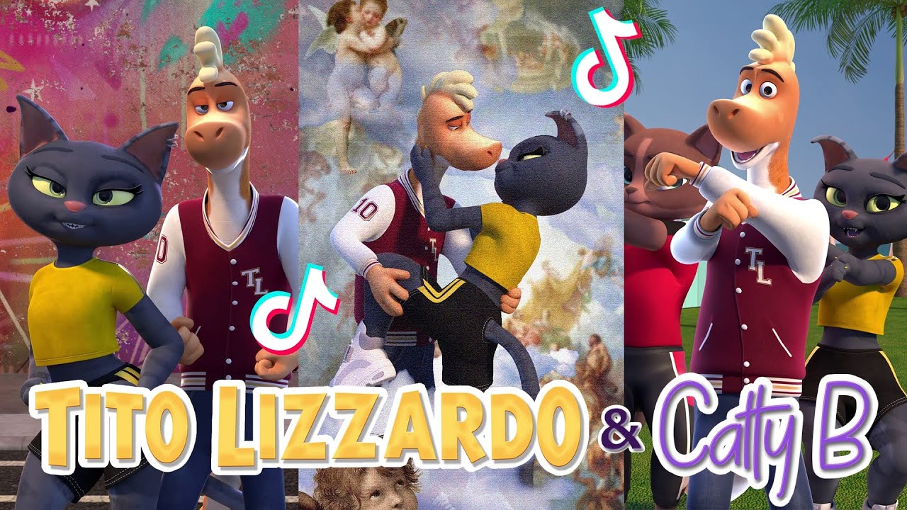 TITO LIZZARDO & CATTY B🦖😻 COLECCIÓN TikTok de Tito & Catty - YouTube