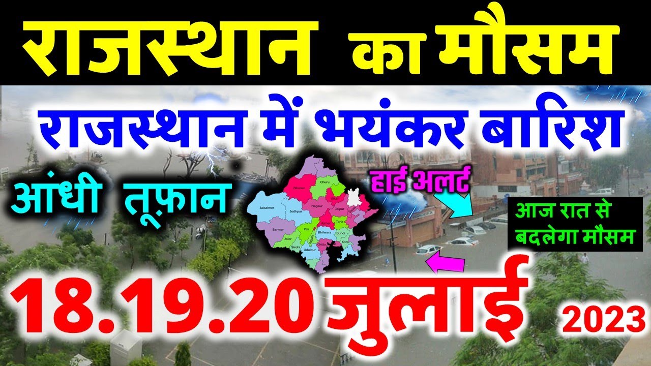 Rajasthan Ka Mausam Today Rajasthan Mausam Ki Jankari | Rajasthan ...