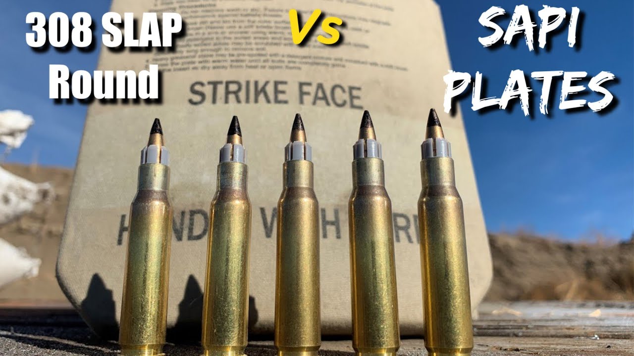 SAPI plates vs 308 SLAP rounds - YouTube