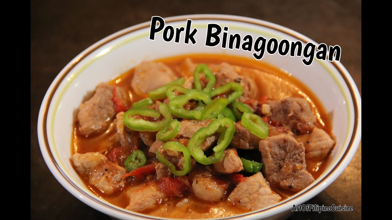 PORK BINAGOONGAN RECIPE | HOW TO COOK BINAGOONGANG BABOY | FILIPINO ...