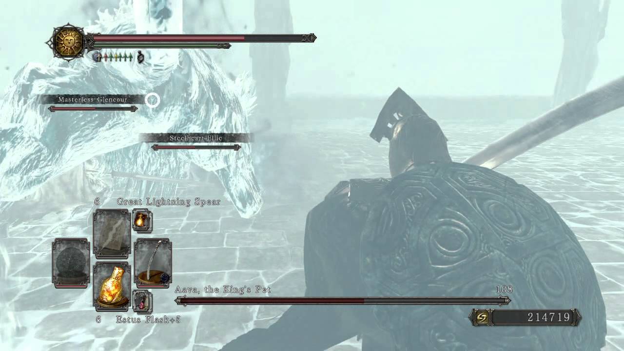 Dark Souls 2 - Aava, The King's Pet - Boss Fight (White Tiger) - YouTube