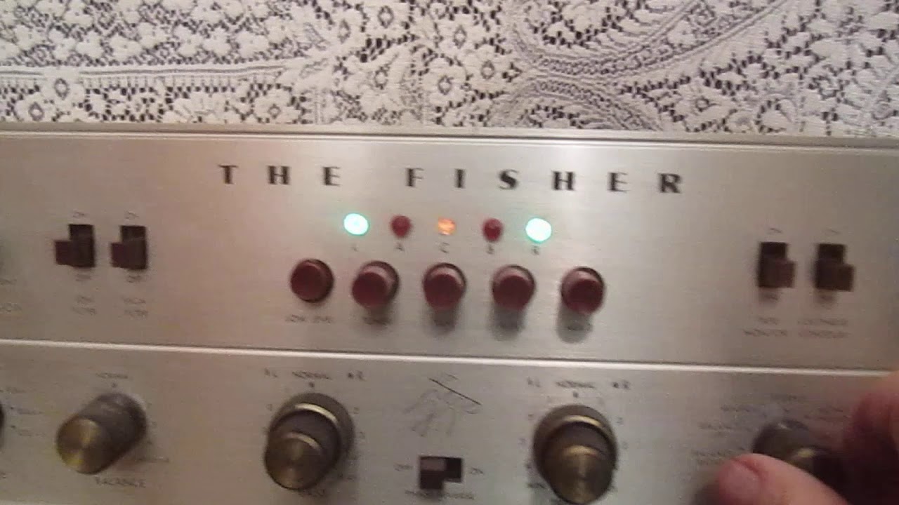Fisher stereo tube preamp 400-CX-2 preamplifier vintage 1960's 45236 ...