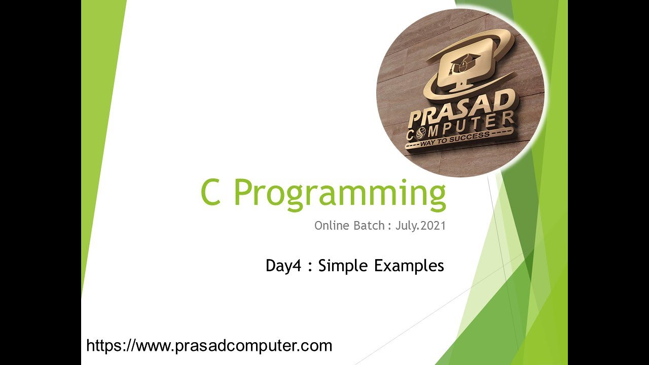 C Programming Full Course Chapter 04 Part2 Simple Examples For c-programming-full-course-chapter-04-part2-simple-examples-for