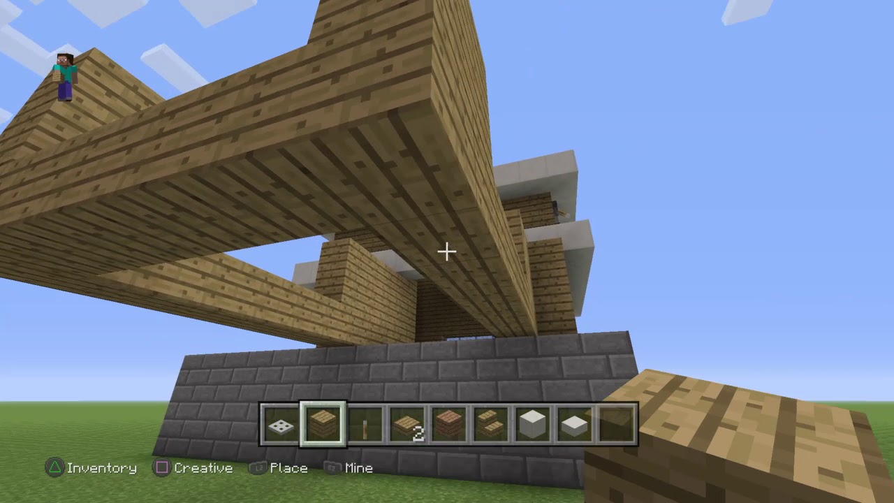 Building a Modern House Minecraft Ps4* The Darth Mauler - YouTube