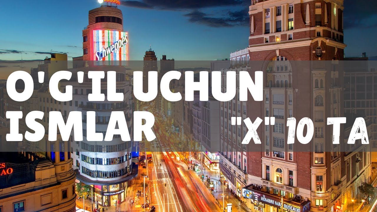 H harfiga ismlar ro'yxati va manosi o'g'il bolalar uchun - YouTube