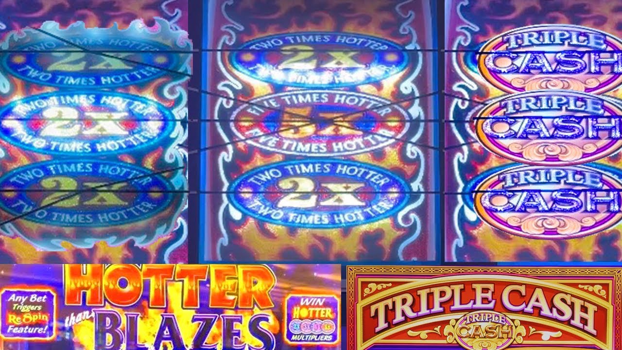 Old School 3 Reel Triple Cash and Hotter than Blazes Slots - YouTube