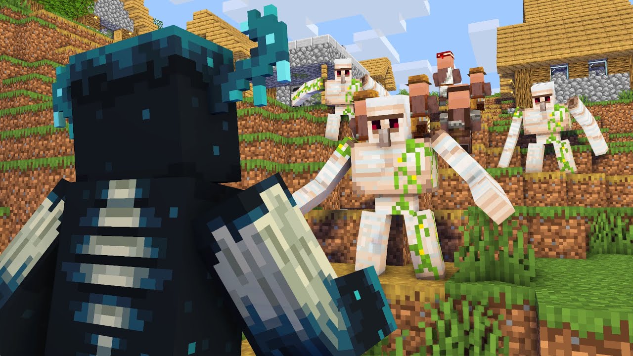 Warden vs Village - Minecraft Animation - YouTube