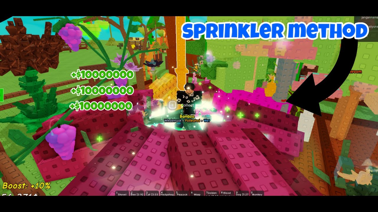 How To Do The Sprinkler Method In Grow A Garden. (Moon Melons) - YouTube