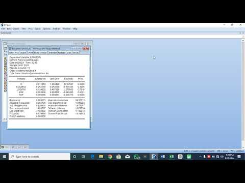 PANEL DATA ESTIMATION IN EVIEWS - YouTube