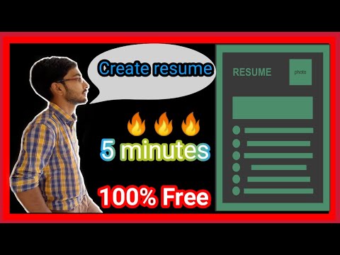 resume kaise banaye|केवल 2 मिनट में |resume maker online | create a perfect resume|by ANKUSH KHARYAL