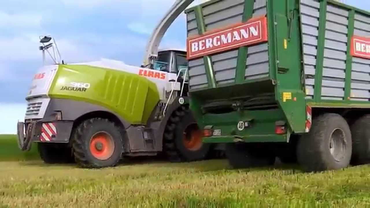 Claas Jaguar 960 bei der GPS Ernte - YouTube