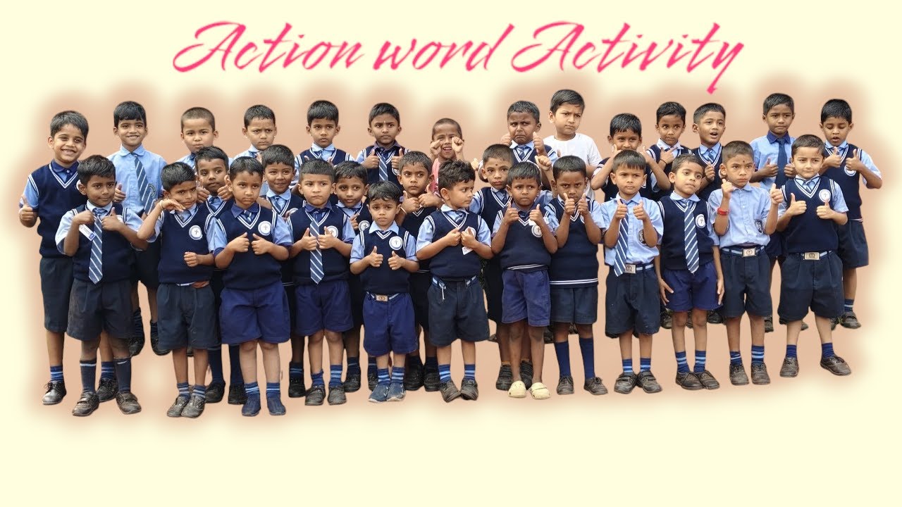 Action words activity By our UKG Boys - YouTube