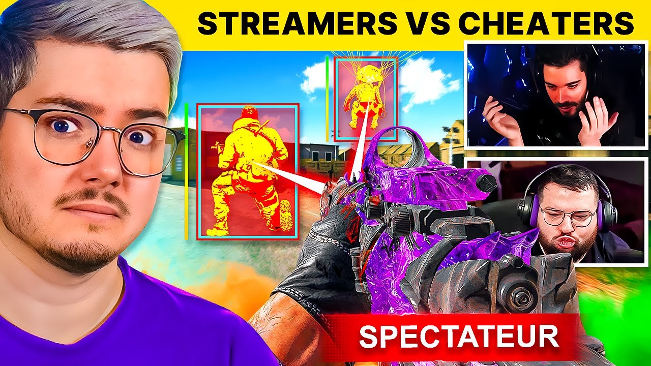 JE SPEC les CHEATERS vs STREAMERS FRANÇAIS sur Warzone ! (rage hack ...