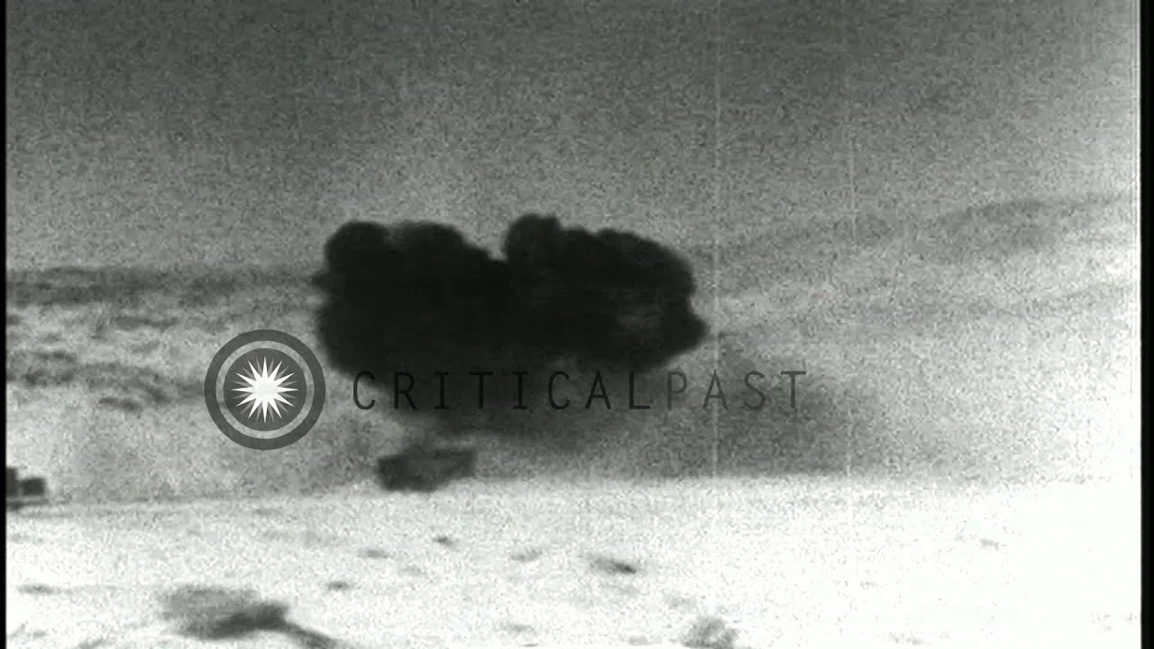 A Sabrejet (F-86 Sabre) takes off and shoots rockets during its test ...