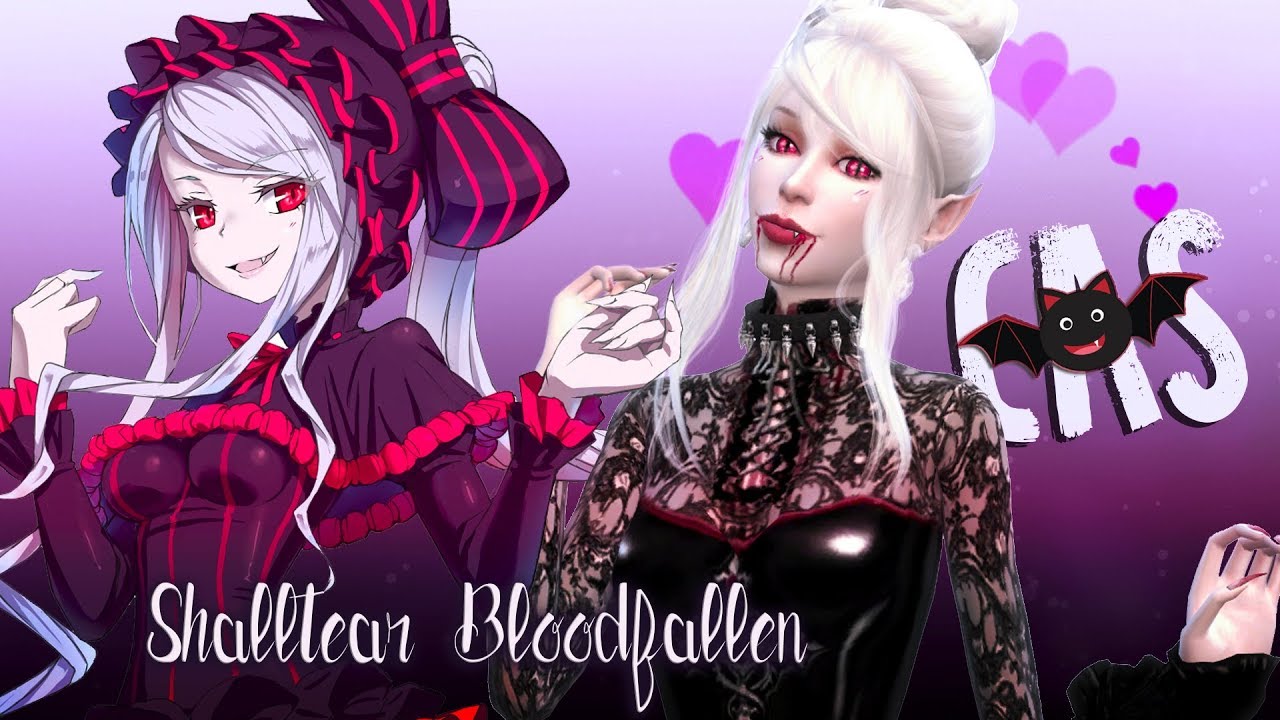 The Sims 4 | CAS | Создание вампирши Shalltear Bloodfallen из аниме ...