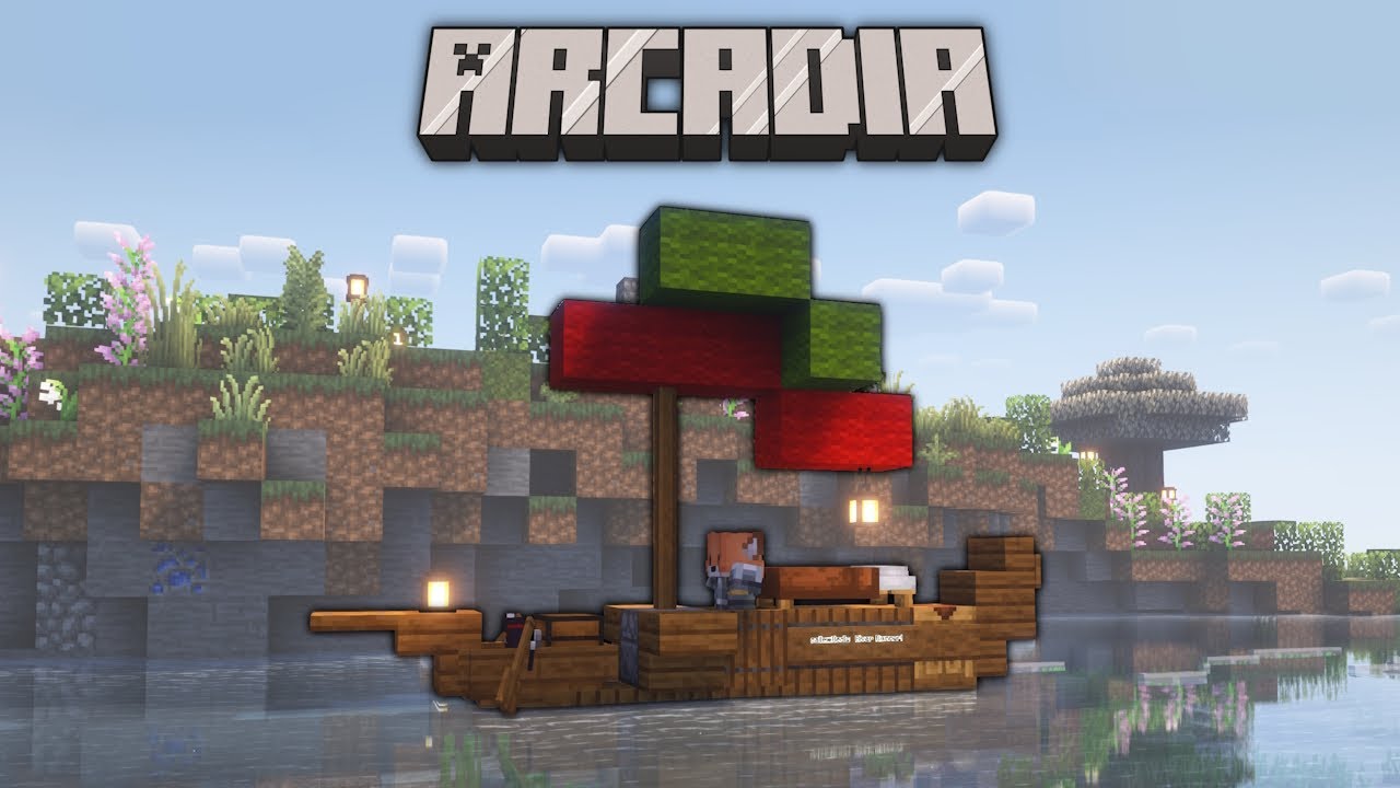Building a Starter (Boat) Base on Arcadia SMP! - YouTube