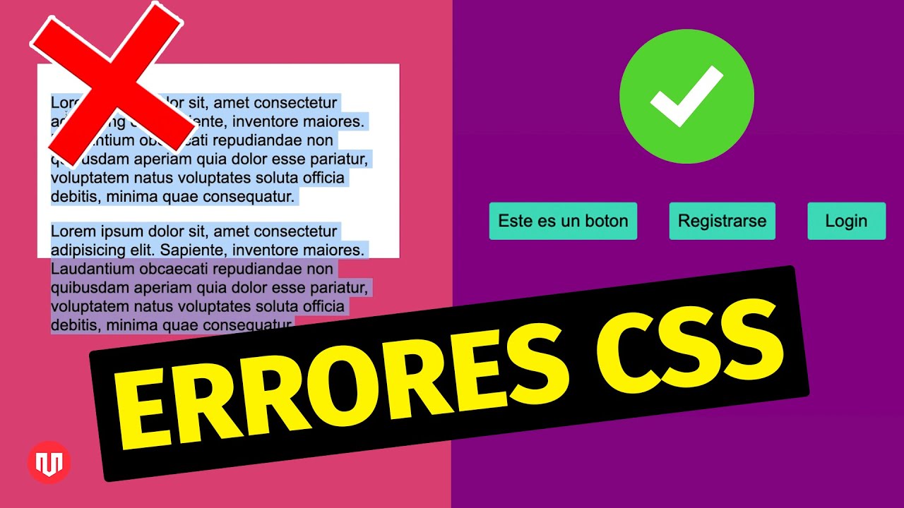 ERRORES CSS CON RESPONSIVE DESIGN - YouTube