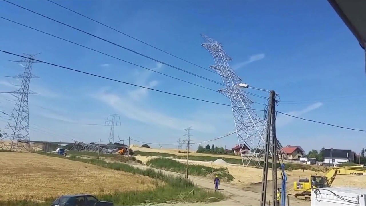 Removing an old pylon from 1901 to 2017 - YouTube